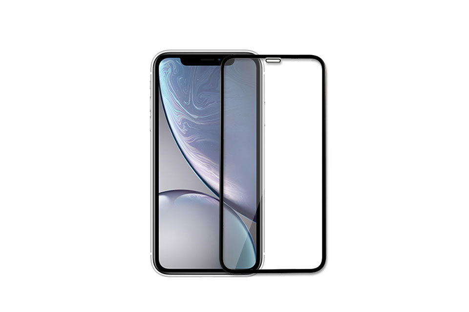 FULL SCREEN TEMPERED GLASS SCREEN PROTECTOR FOR IPHONE XR: dishengtech